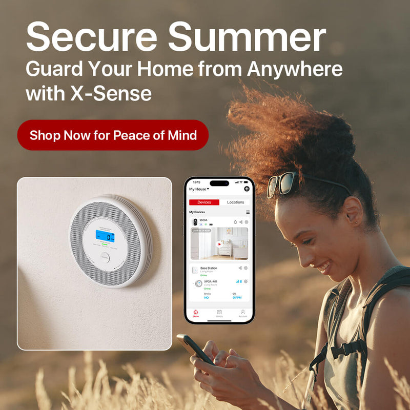 X-Sense Smart Wi-Fi Interlinked Smoke and Carbon Monoxide Detector with ...